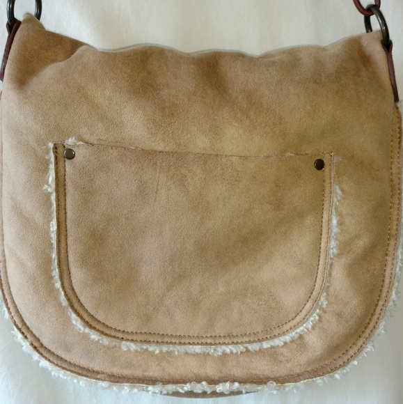 J. Jill | Bags | J Jill Boho Faux Shearling Shoulder Bag | Poshmark